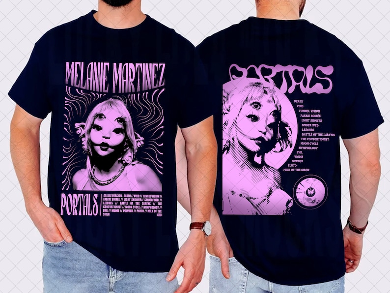 Melanie Martinez de trilogie Tour 2024 T-shirt, Portals album shirt ...