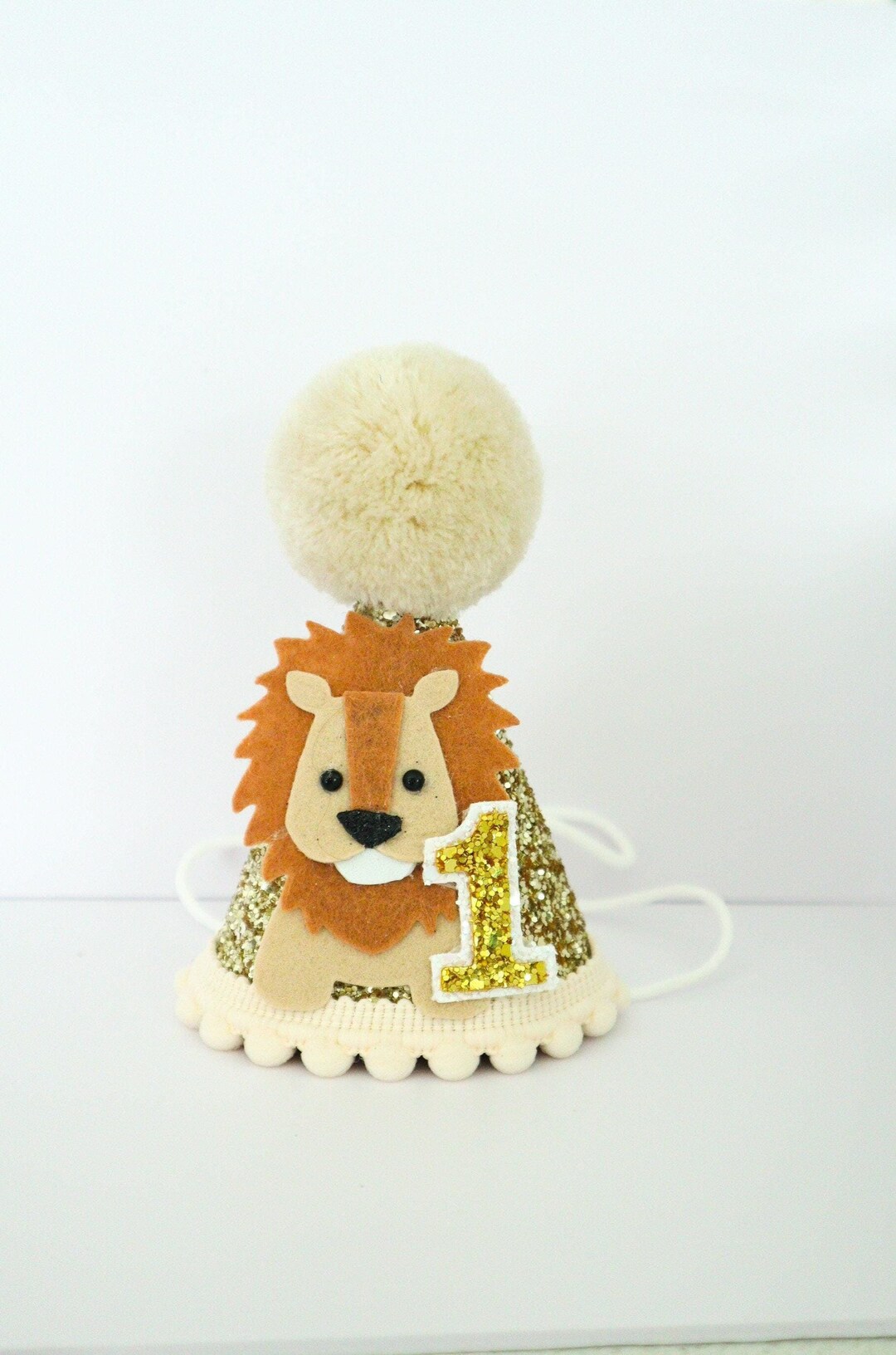 First Birthday Lion Hat: Cake Smash Photo Prop - Etsy UK