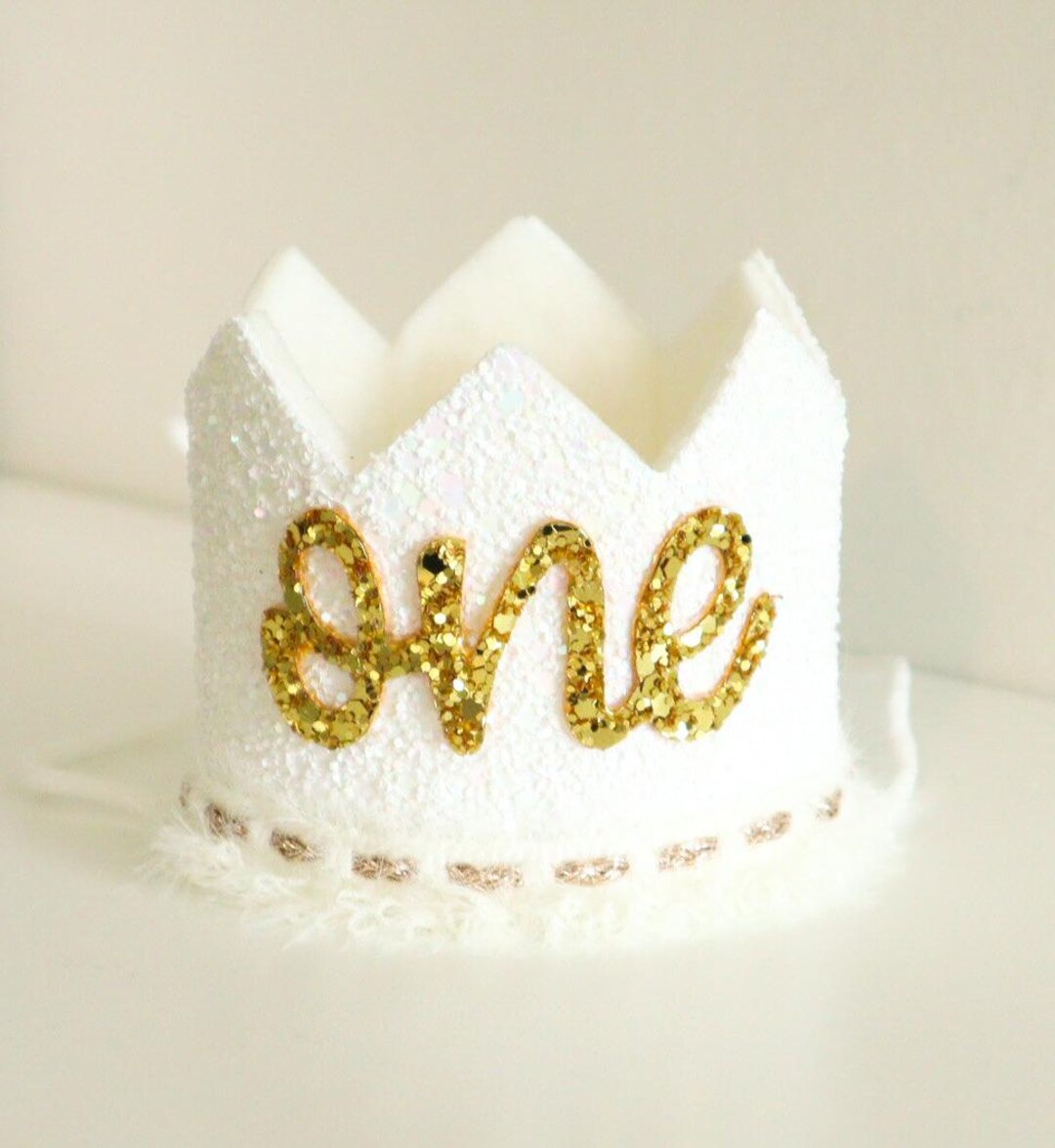 First Birthday Crown, Cake Smash Crown, 1st Birthday Crown, White ...