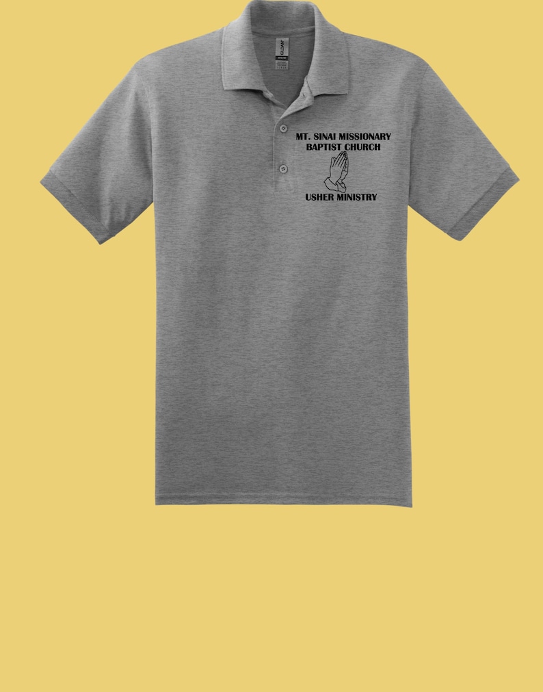 Custom Church Ministry Polo Shirt, Usher Ministry Polo, Personalized ...
