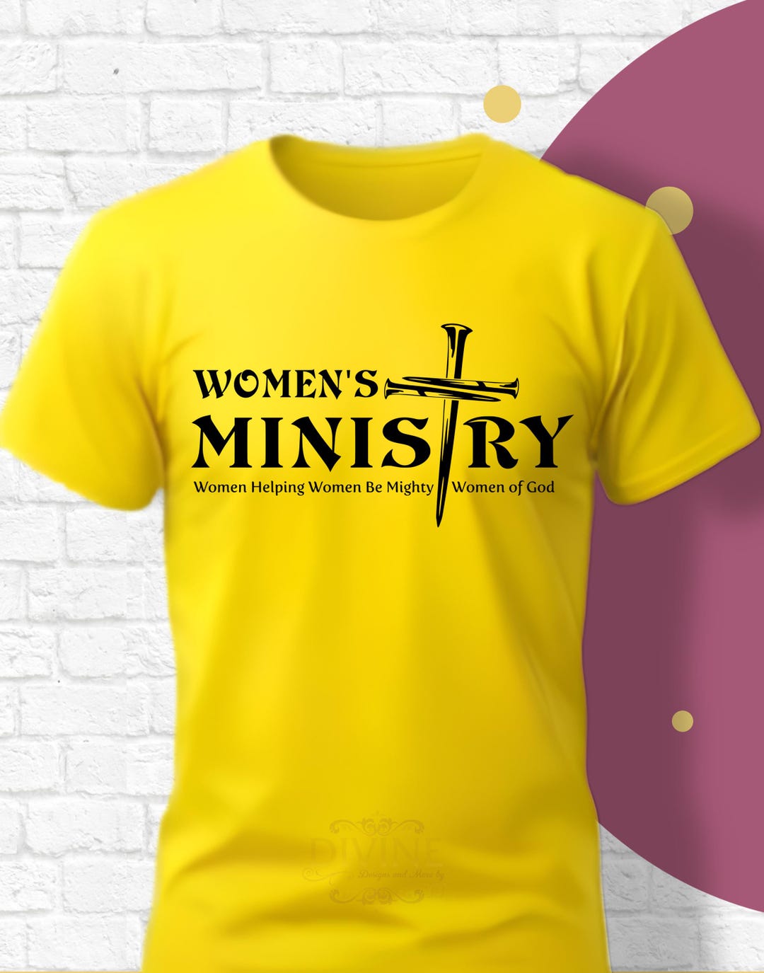 Women Ministry T-shirt, Women Helping Women Be Mighty Women of God ...