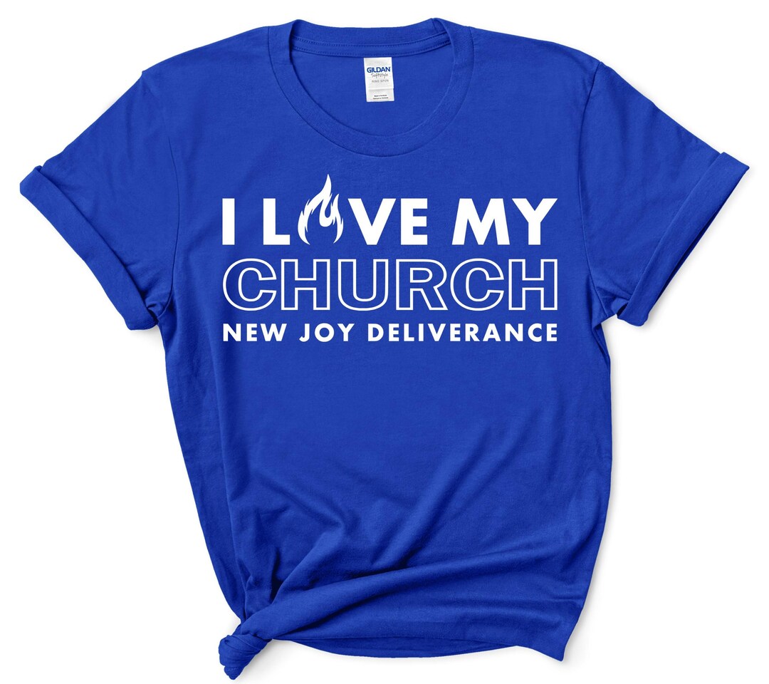 Custom I Love My Church Shirt, Christian Faith T-shirt, Religious Tee ...