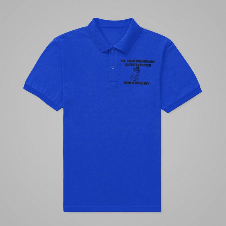Custom Church Ministry Polo Shirt, Usher Ministry Polo, Personalized ...