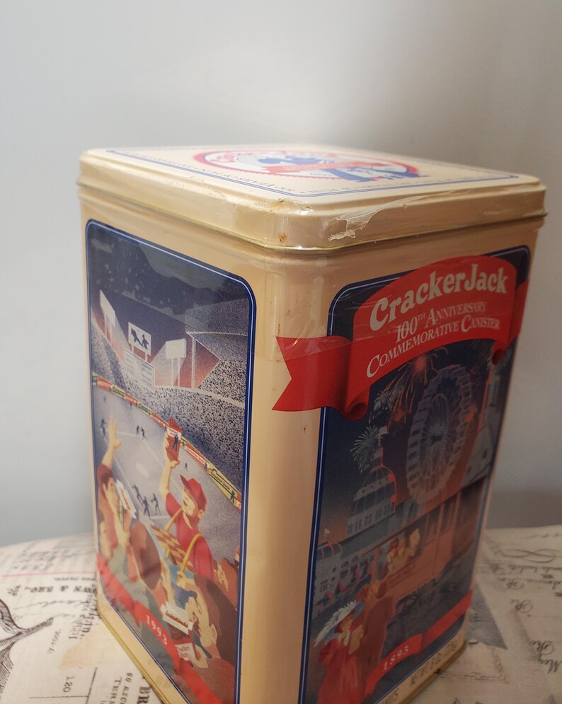 Vintage 1993 Cracker Jack 100th Anniversary Commemorative Canister - Etsy