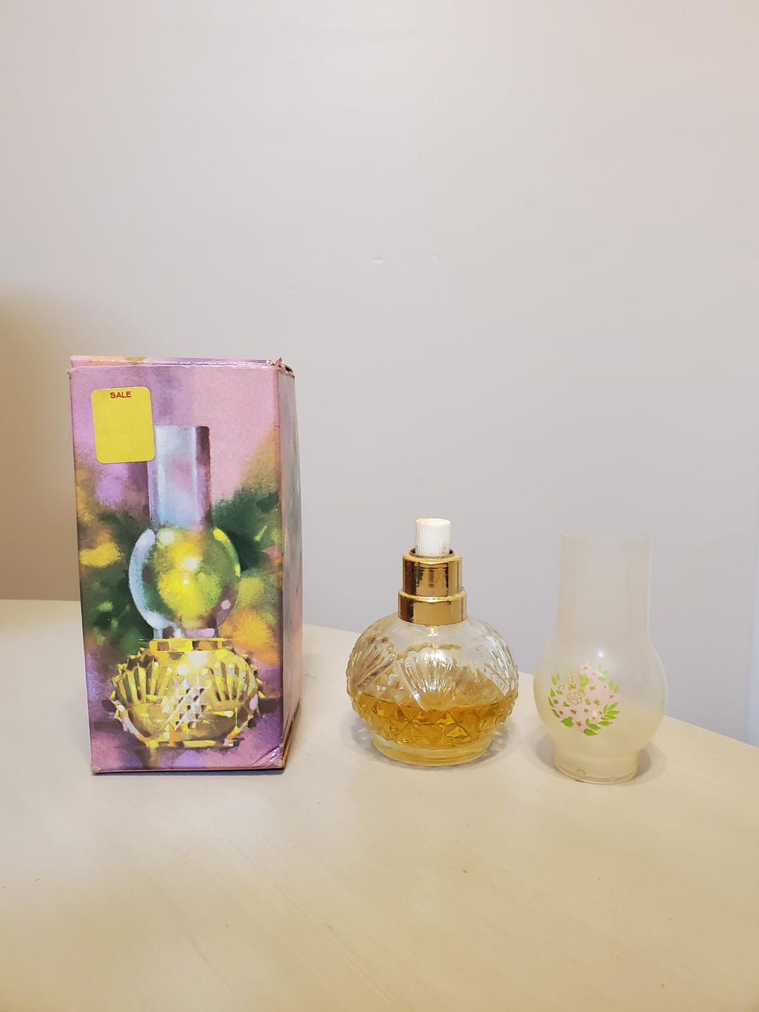 Vintage Avon Chimney Lamp Moonwind Cologne Mist 2 Ounce Box - Etsy