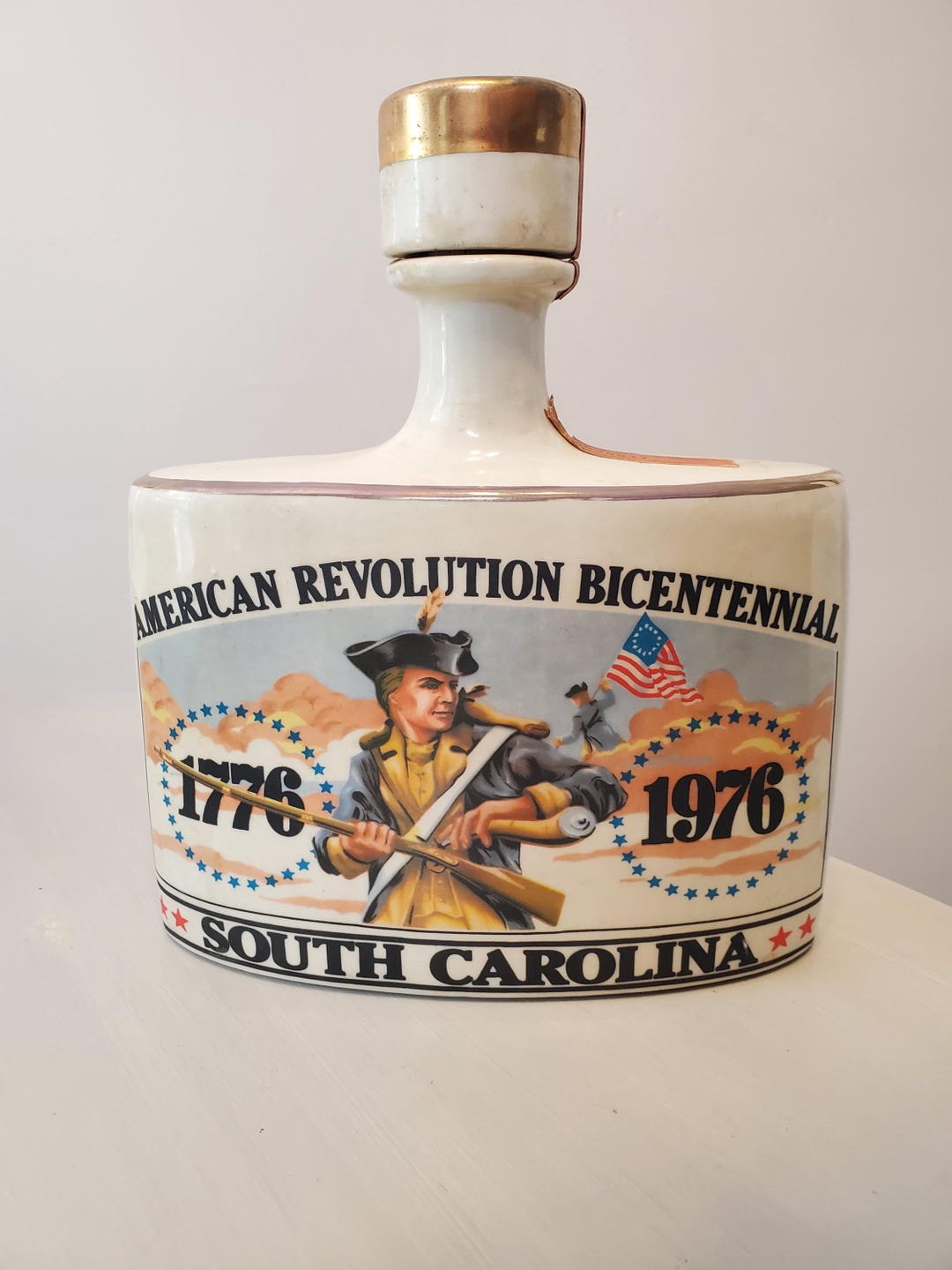 1976 Bicentennial American Revolution Whiskey Decanter South Carolina ...