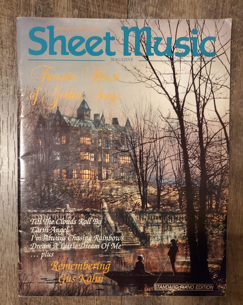 Piano Sheet Music Magazine Jan/feb 1994 Vol 18 No.1 - Etsy