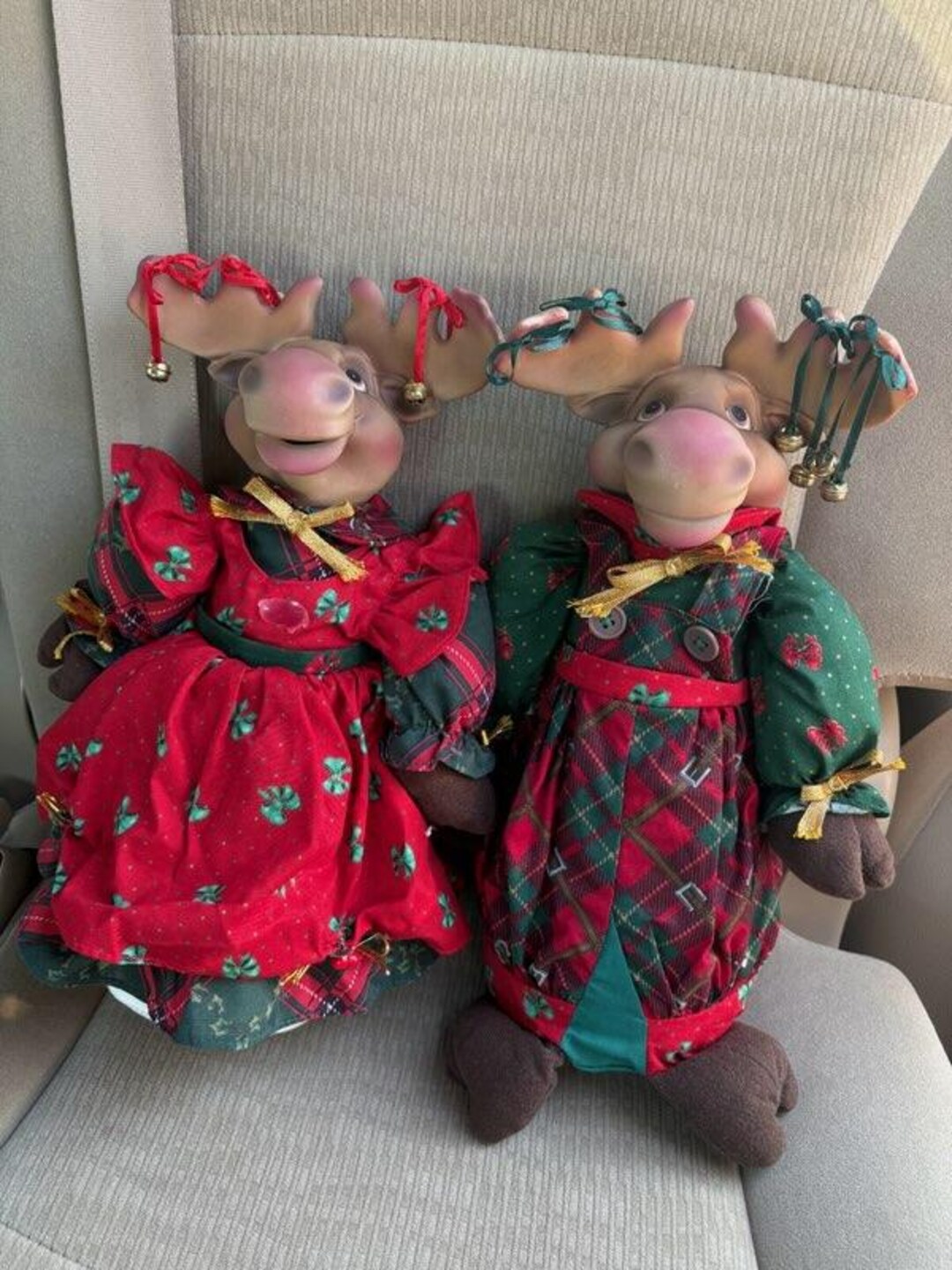 Christmas Ceramic Dolls Mr and Mrs Mooseltoe House of Lloyd - Etsy