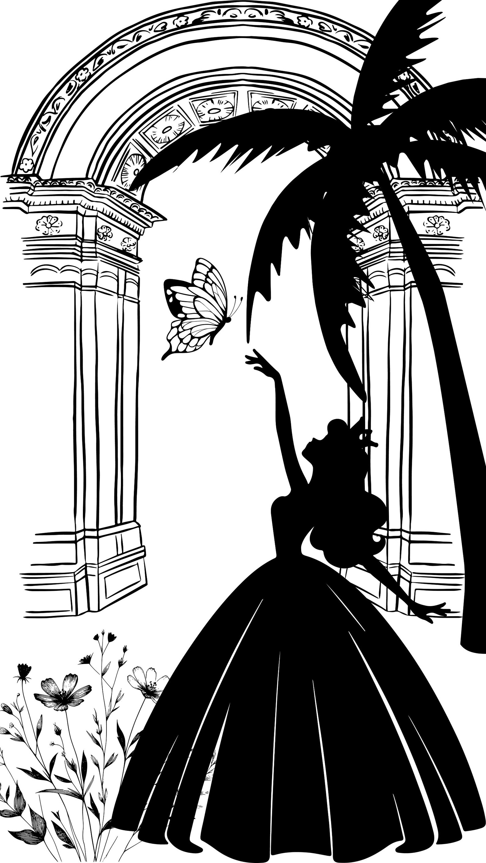 Black & White Princess Phone Wallpaper - Etsy
