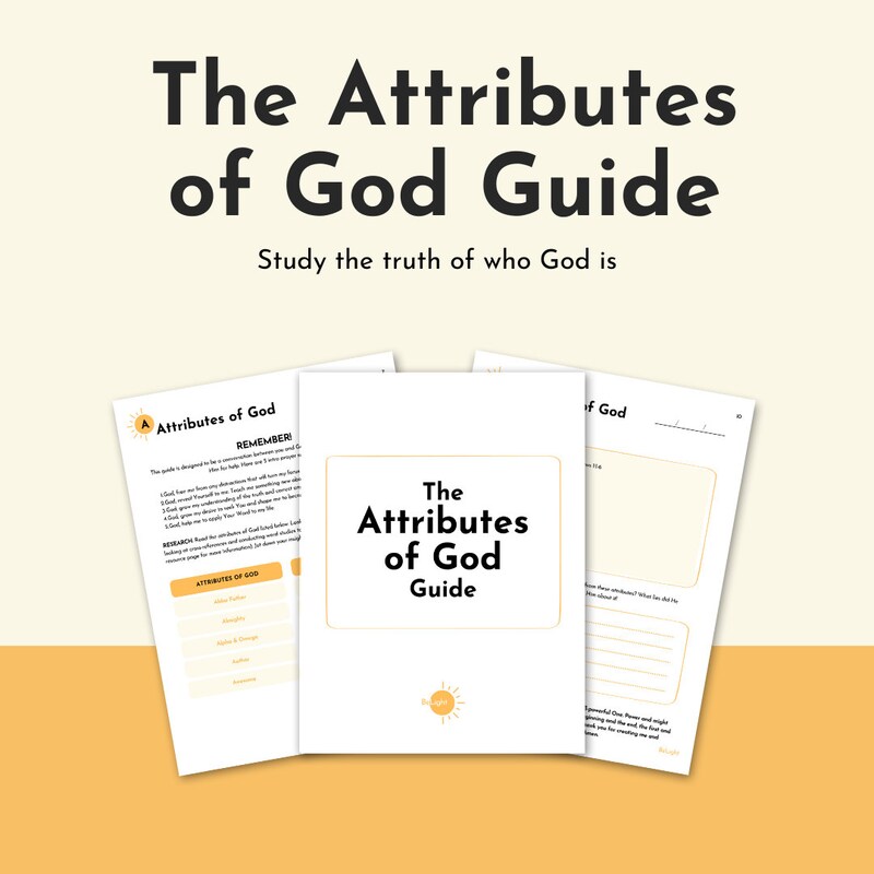 Attributes of God - Etsy
