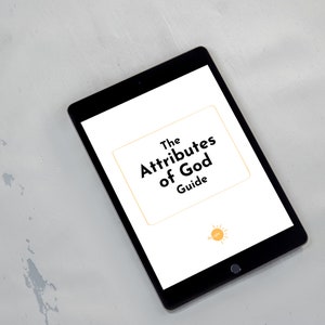 Attributes of God Study Guide Character of God Prayer Journal Christian ...