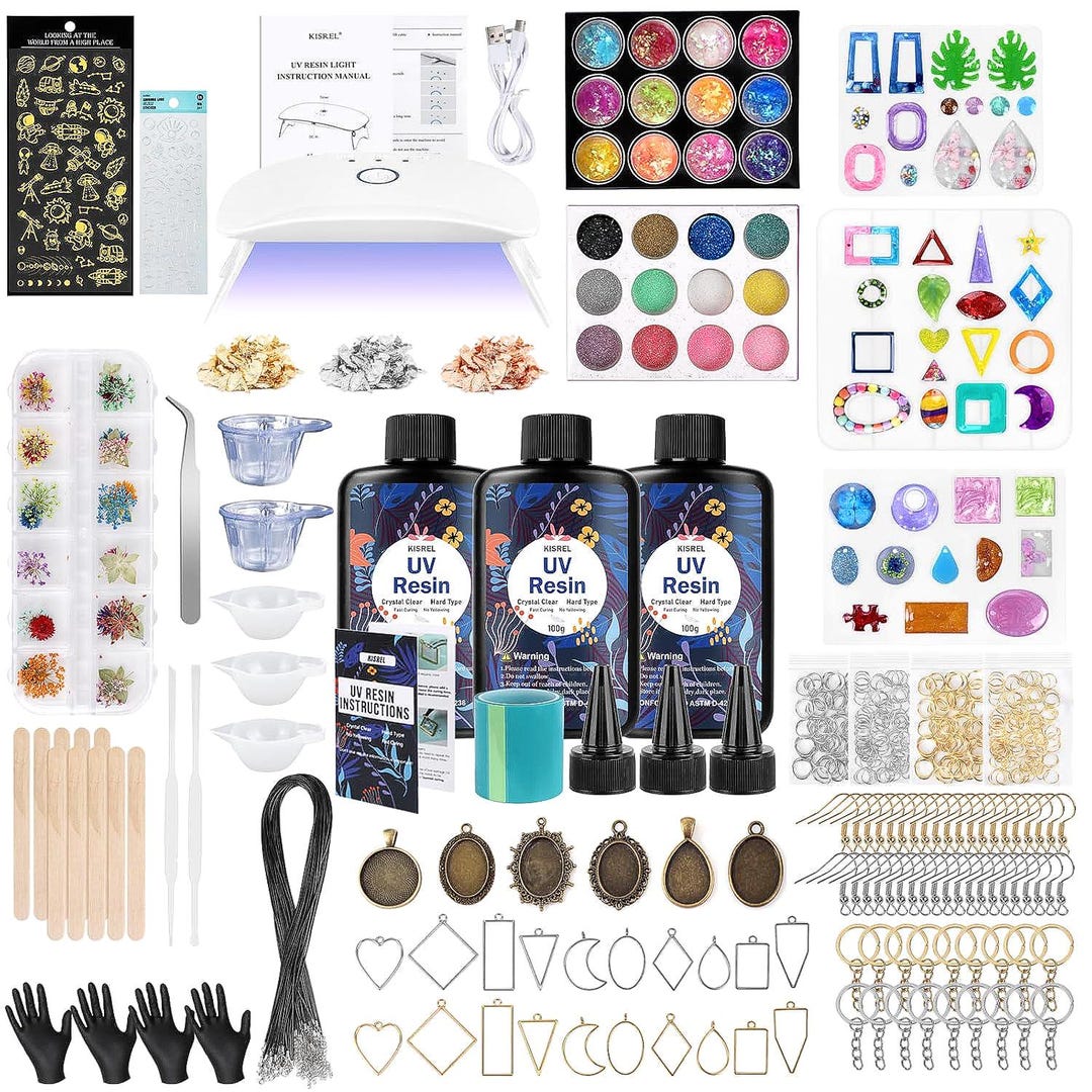 LET'S RESIN Resin Jewelry Making Kit 153pcs, Shine Bright With This ...