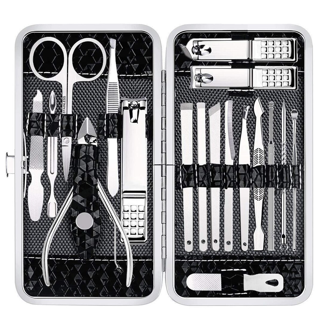Stainless Steel Manicure Pedicure Kit – Grooming Tools Set - Etsy