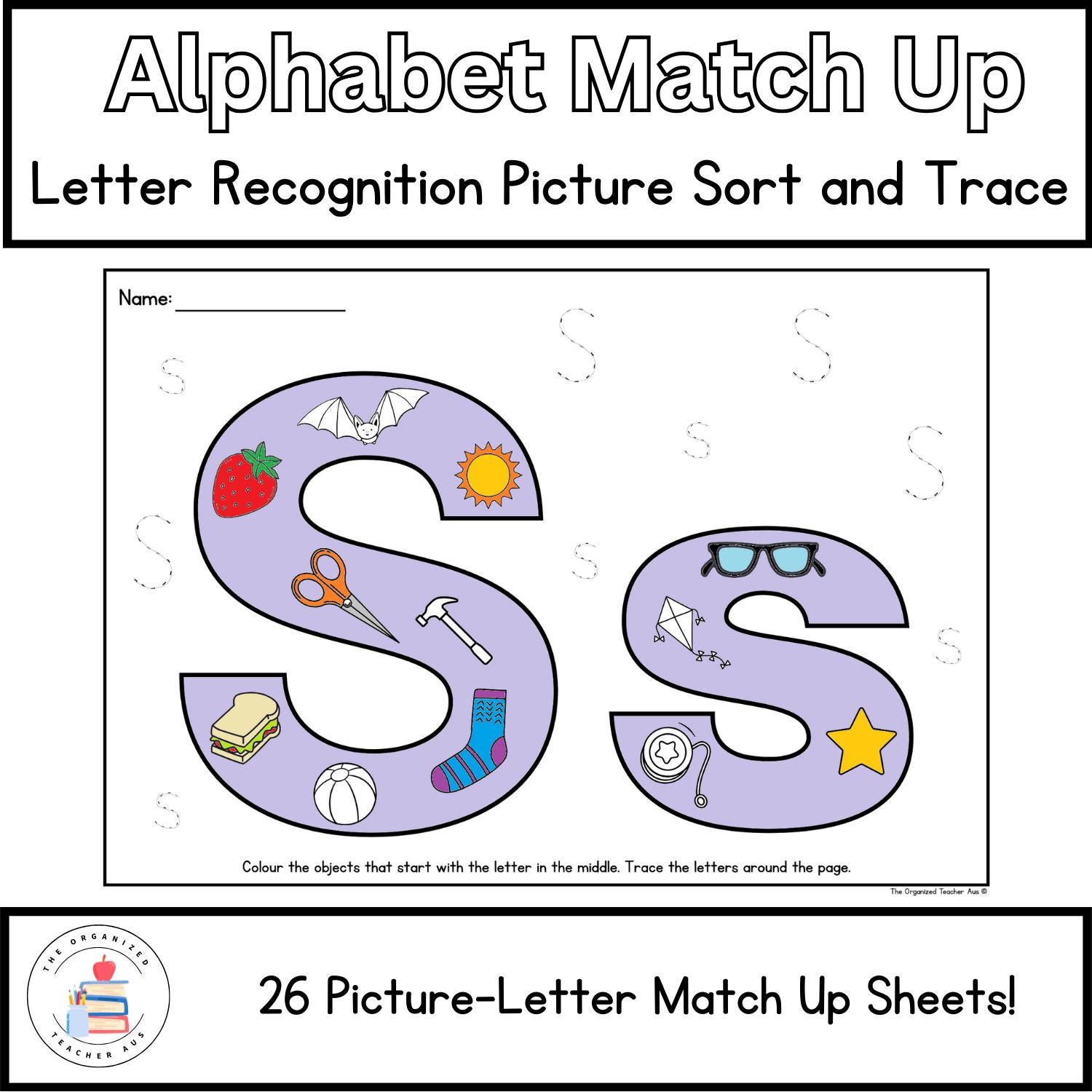 NSW Font | Alphabet Letter Recognition | Beginning Sounds Letter ...