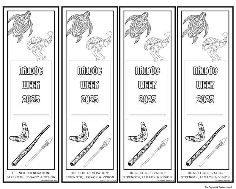 NAIDOC Week 2025 Themed Colouring in Bookmarks - the Next Generation ...