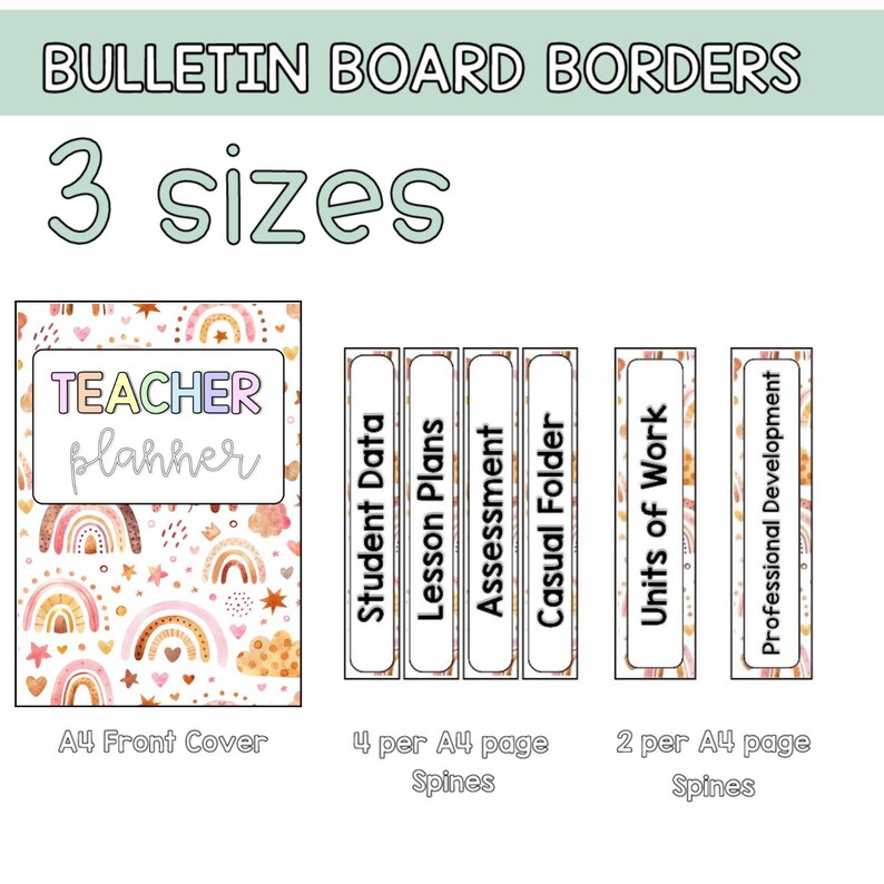 Editable Binder Labels and Spine Labels | Cute Greenery Nature Themed ...