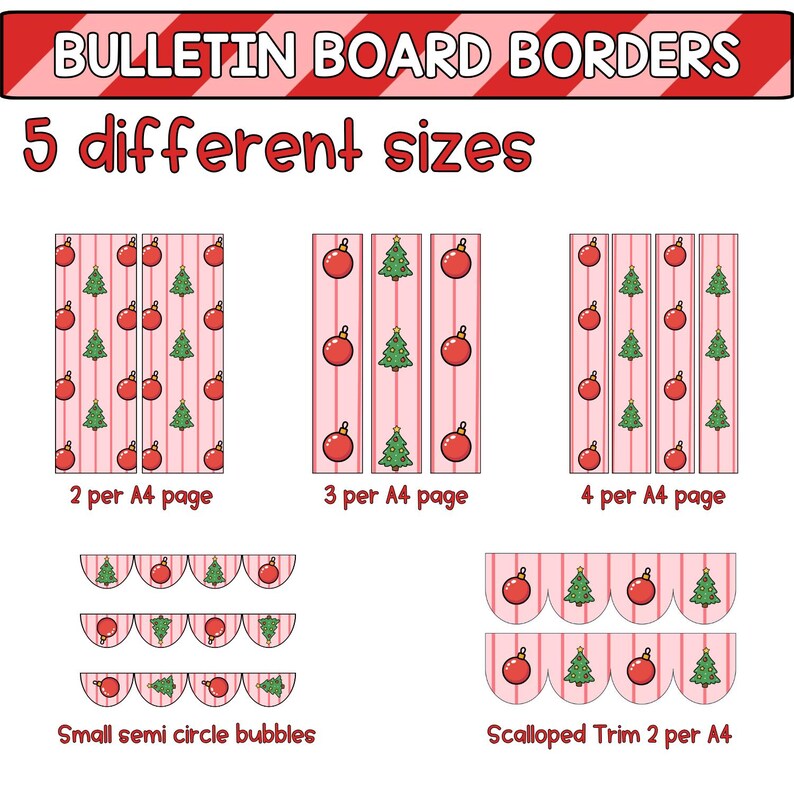 Merry Christmas | Bulletin Board Border Trims | Seasonal Classroom ...