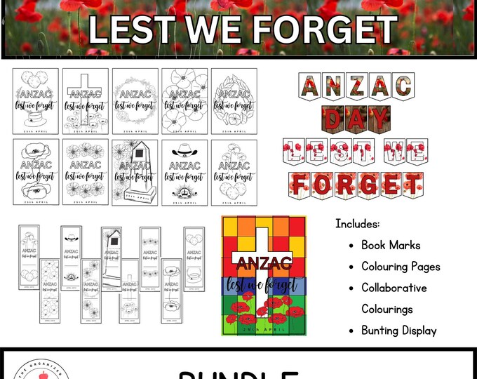 Anzac Day Coloring Pages, Anzac Day Activity Pack, Printable Coloring ...