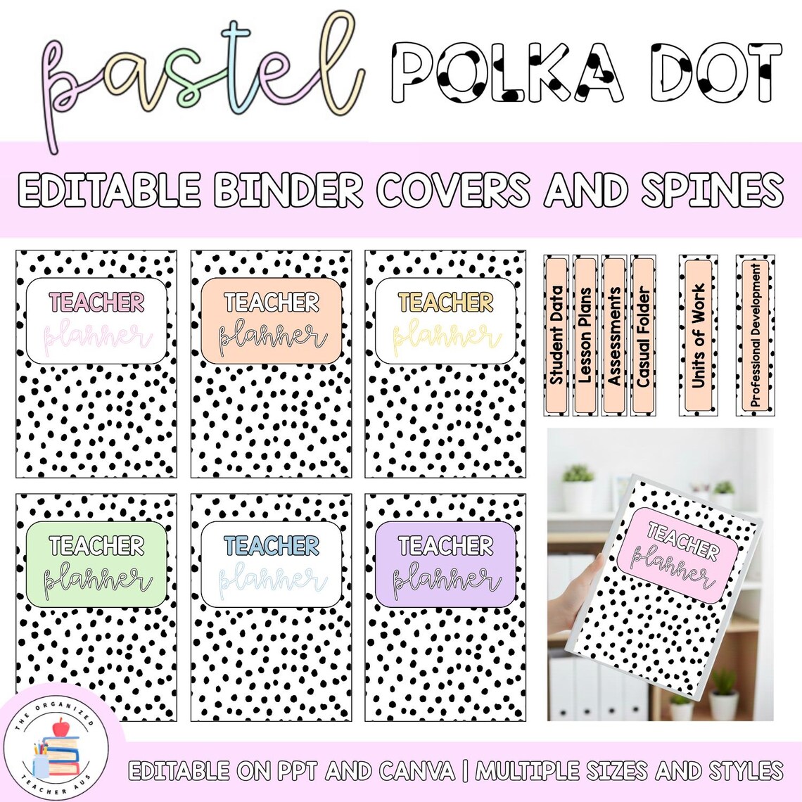 Editable Binder Labels and Spine Labels | Classroom Organisation ...