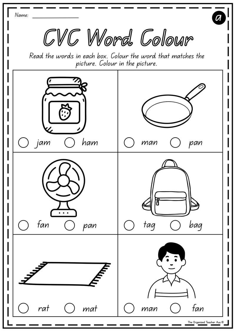 QLD Font | Early Learning CVC Word Work Phonics Bundle | 100 + Pages ...