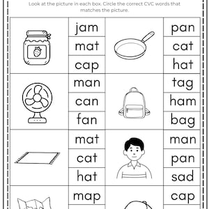 Early Learning CVC Word Work Phonics Bundle | 100 + Pages ...