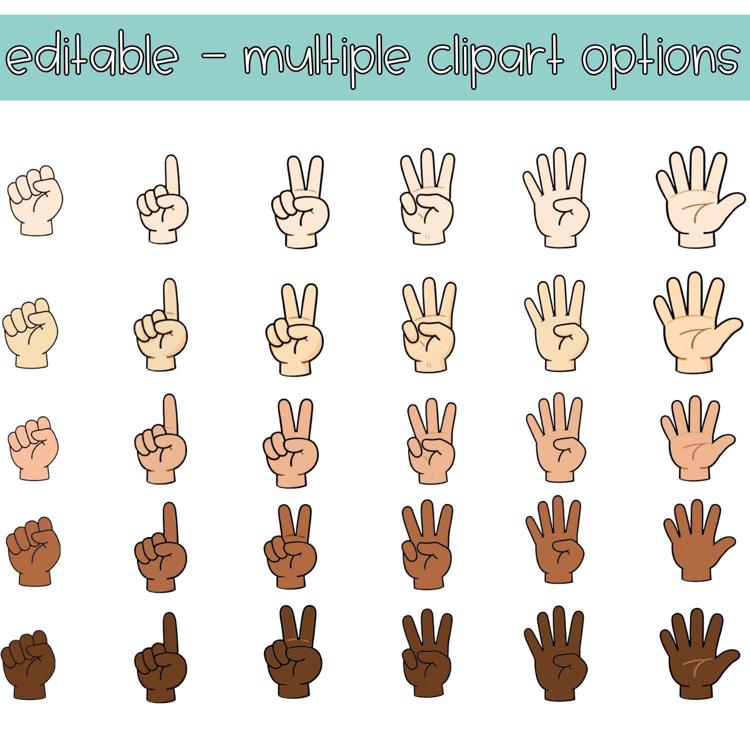 Kids Art Deco Editable Hand Signals Posters | Classroom Management ...