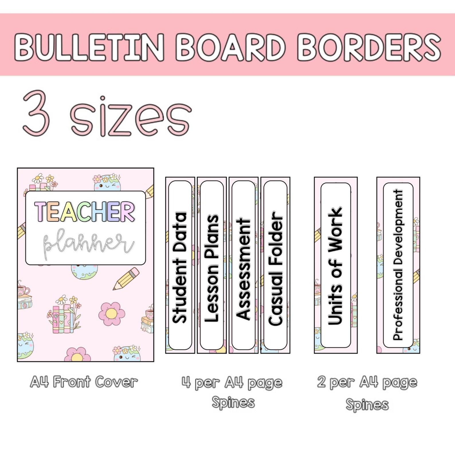 Editable Binder Labels and Spine Labels | Cozy Pink Picnics Themed ...