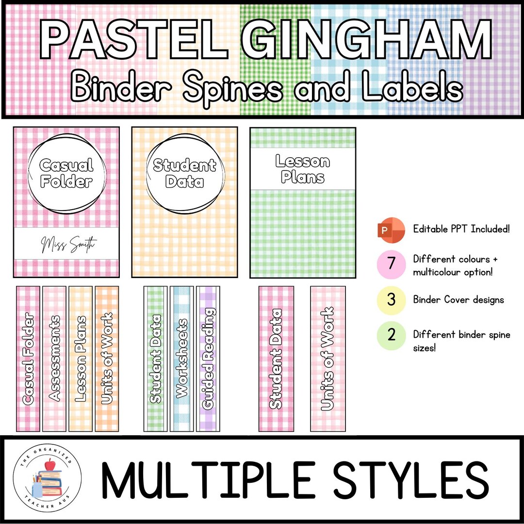 Editable Binder Labels and Spine Labels | Classroom Organisation ...