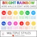 Editable Word Wall and Sight Word Cards | Rainbow Bright Classroom ...