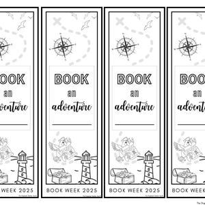 CBCA Book Week 2025 | Book an Adventure | Colouring in Bookmarks - Etsy