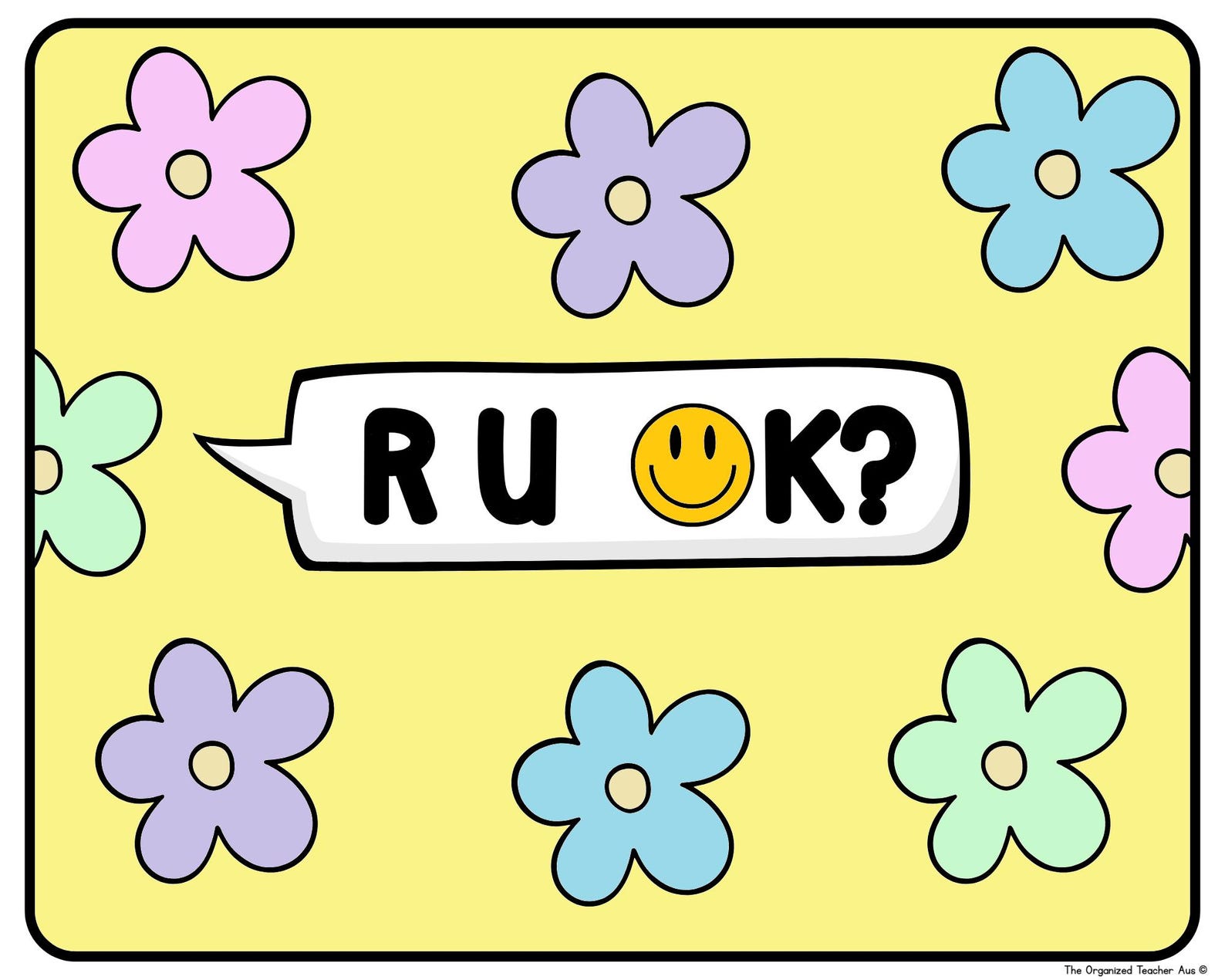 R U OK? Day | Printable Colouring in Pages | RU OK Day School Resource ...