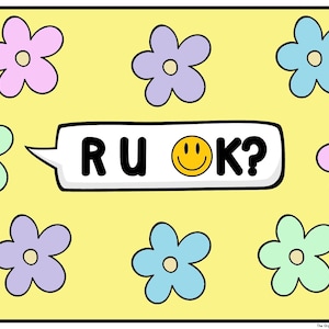 R U OK? Day | Printable Colouring in Pages | RU OK Day School Resource ...
