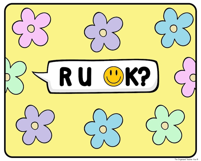 R U OK? Day | Printable Colouring in Pages | RU OK Day School Resource ...
