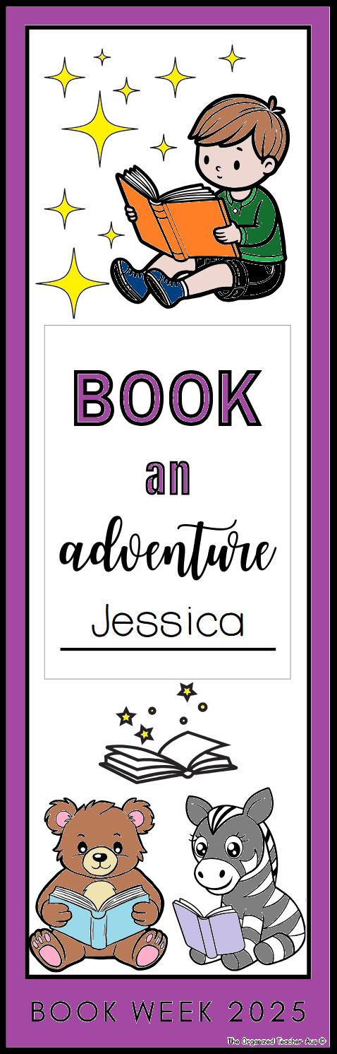 CBCA Book Week 2025 | Book an Adventure | Colouring in Bookmarks - Etsy