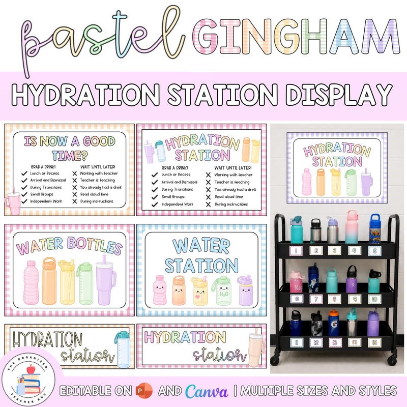Hydration Station Signs - Etsy