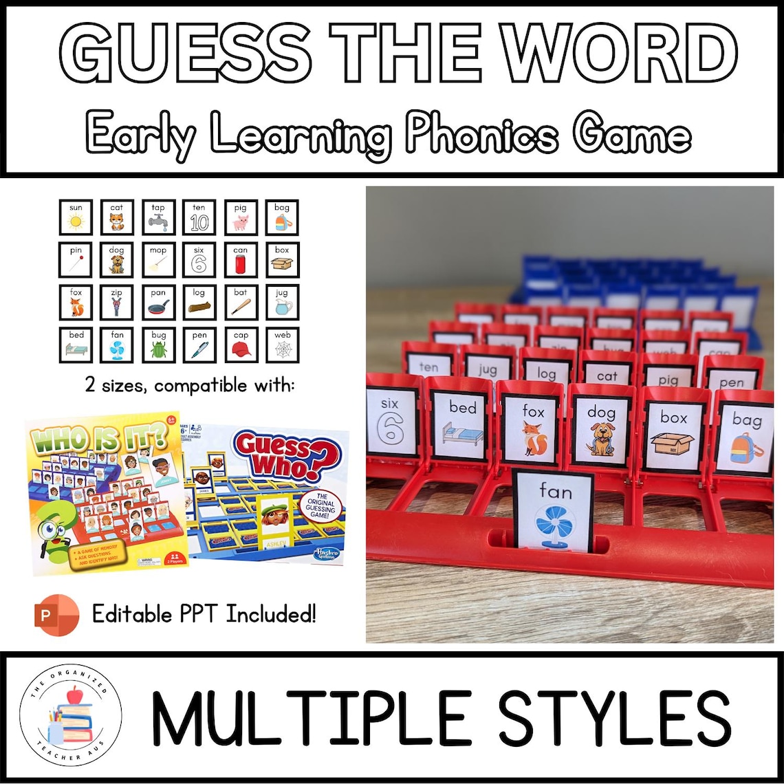 Guess Who? Guess the Word Phonics Game | Beginning Sounds & Blends ...
