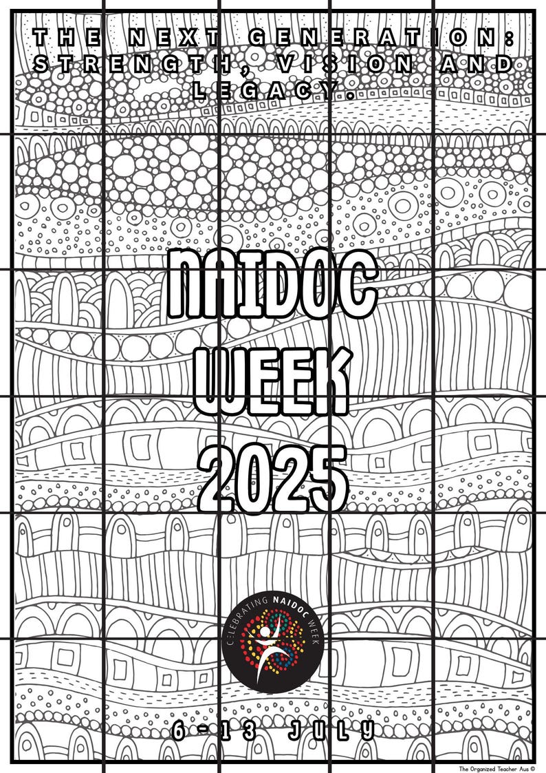 NAIDOC Week 2025 Themed | Commemorative Collaborative Colouring Craft ...