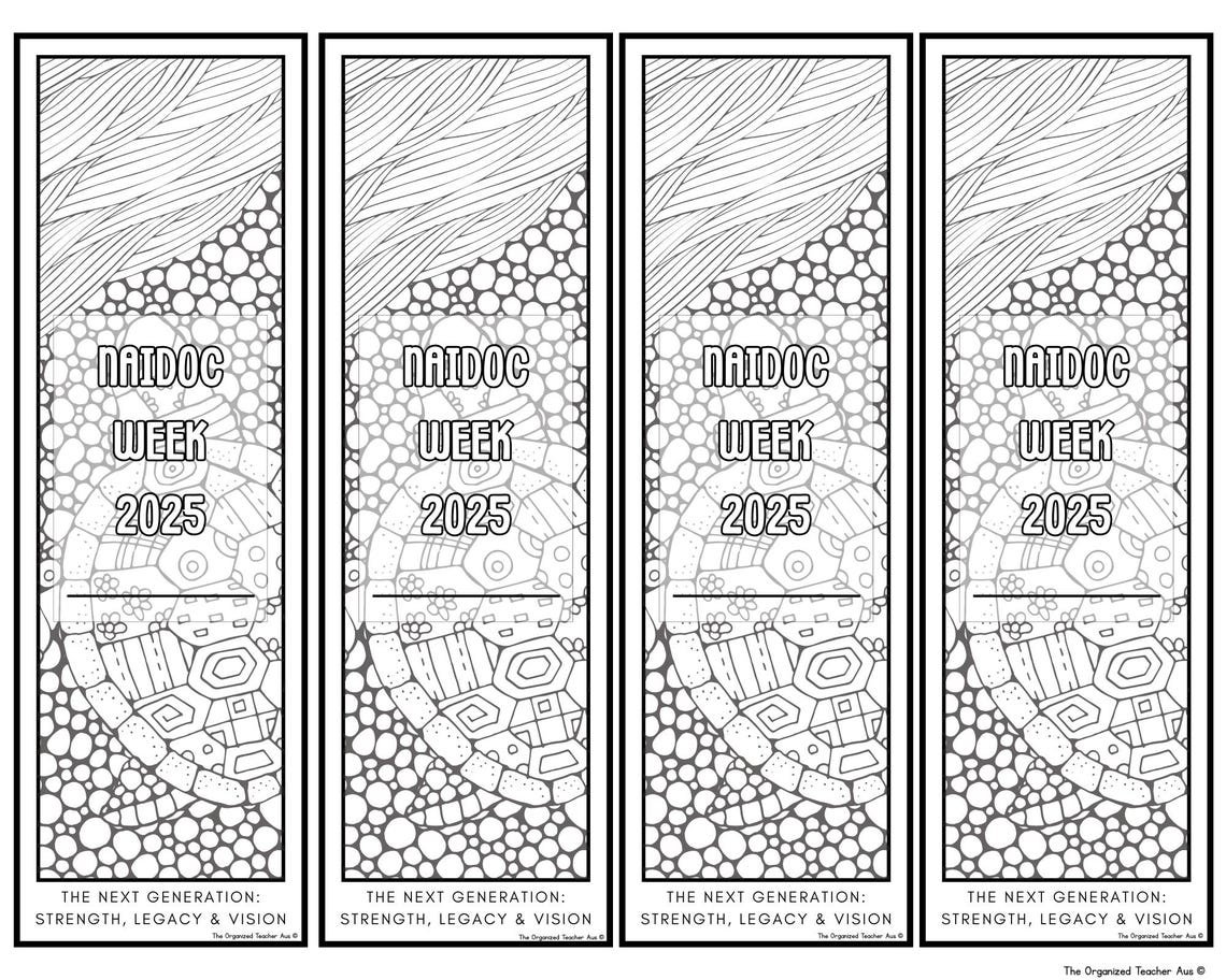 NAIDOC Week 2025 Themed Colouring in Bookmarks - the Next Generation ...