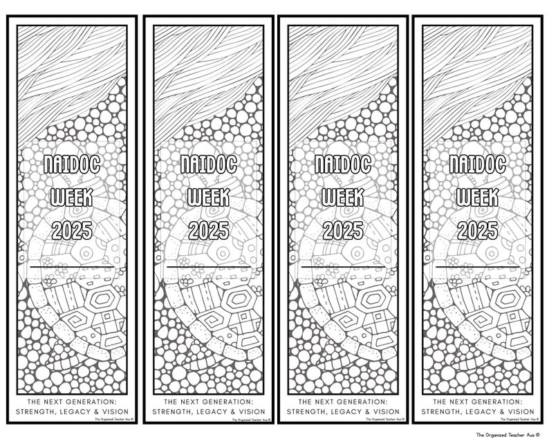 NAIDOC Week 2025 Themed Colouring in Bookmarks - the Next Generation ...