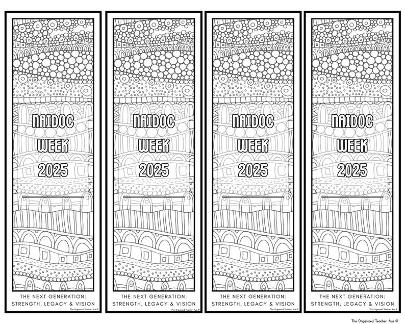 NAIDOC Week 2025 Themed Colouring in Bookmarks - the Next Generation ...
