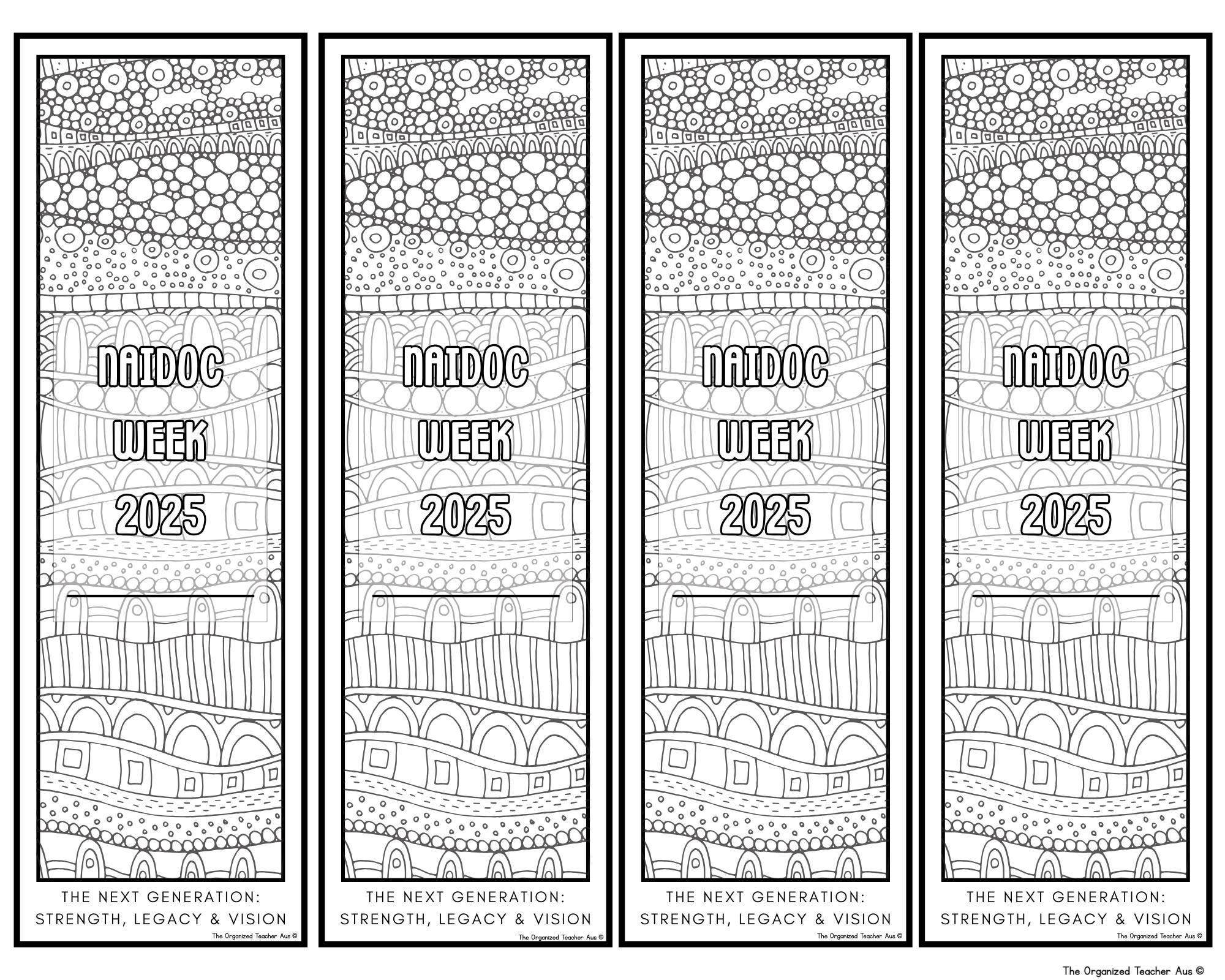 NAIDOC Week 2025 Themed Colouring in Bookmarks - the Next Generation ...