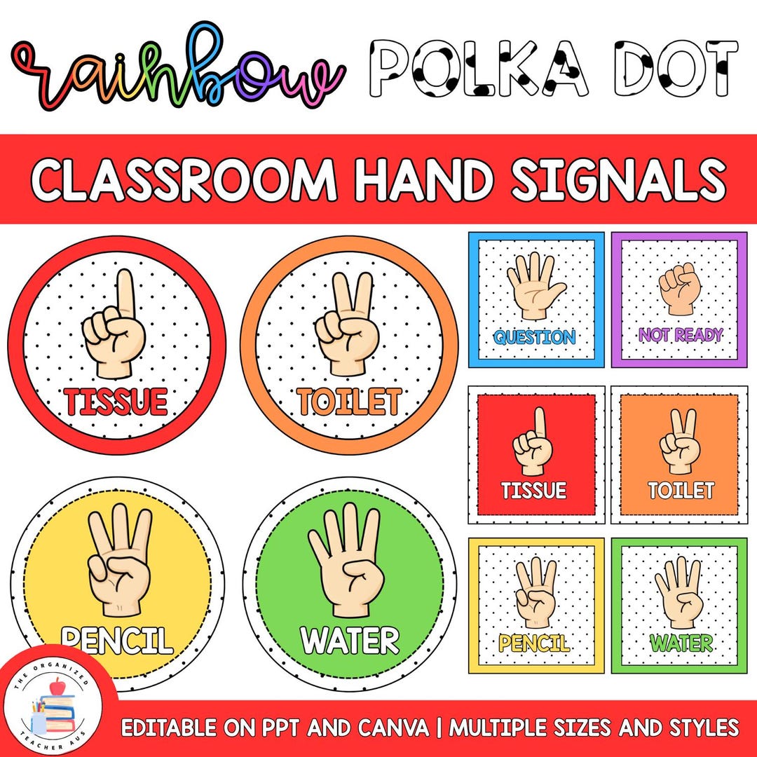 Carteles de señales manuales / Gestión del aula / Decoración de lunares ...