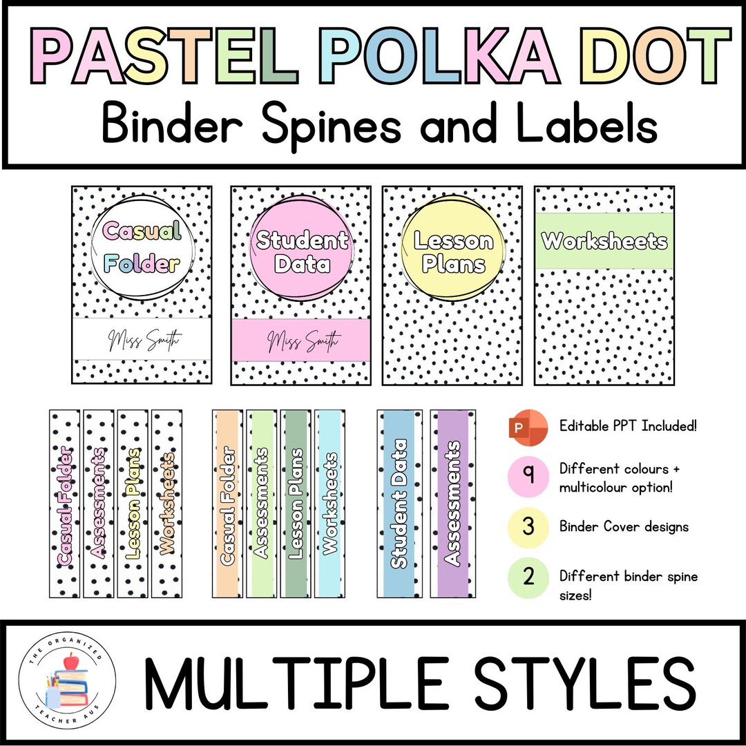 Editable Binder Labels and Spine Labels | Classroom Organisation ...