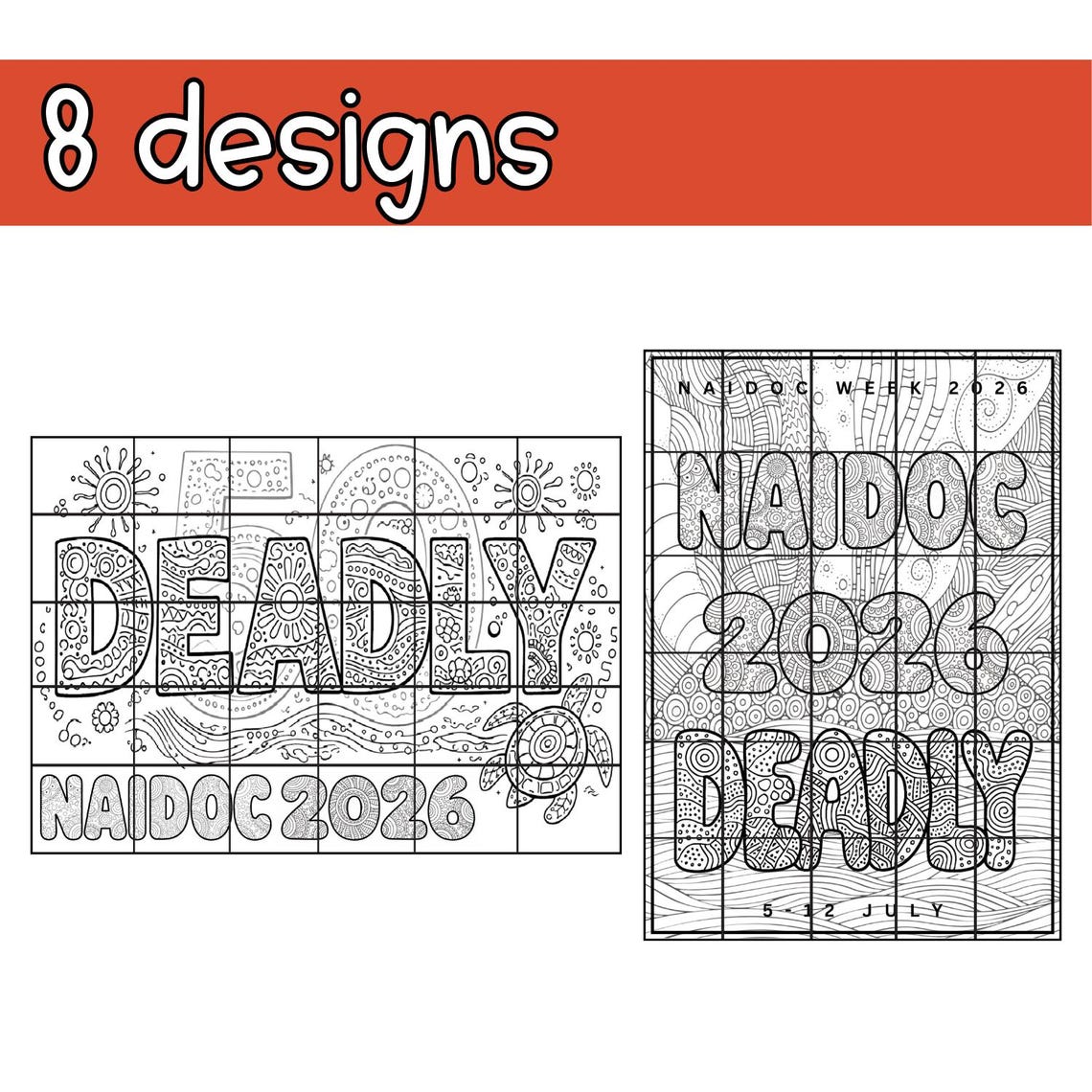 NAIDOC Week 2026: 50 Years of Deadly | Collaborative Colouring Craft ...