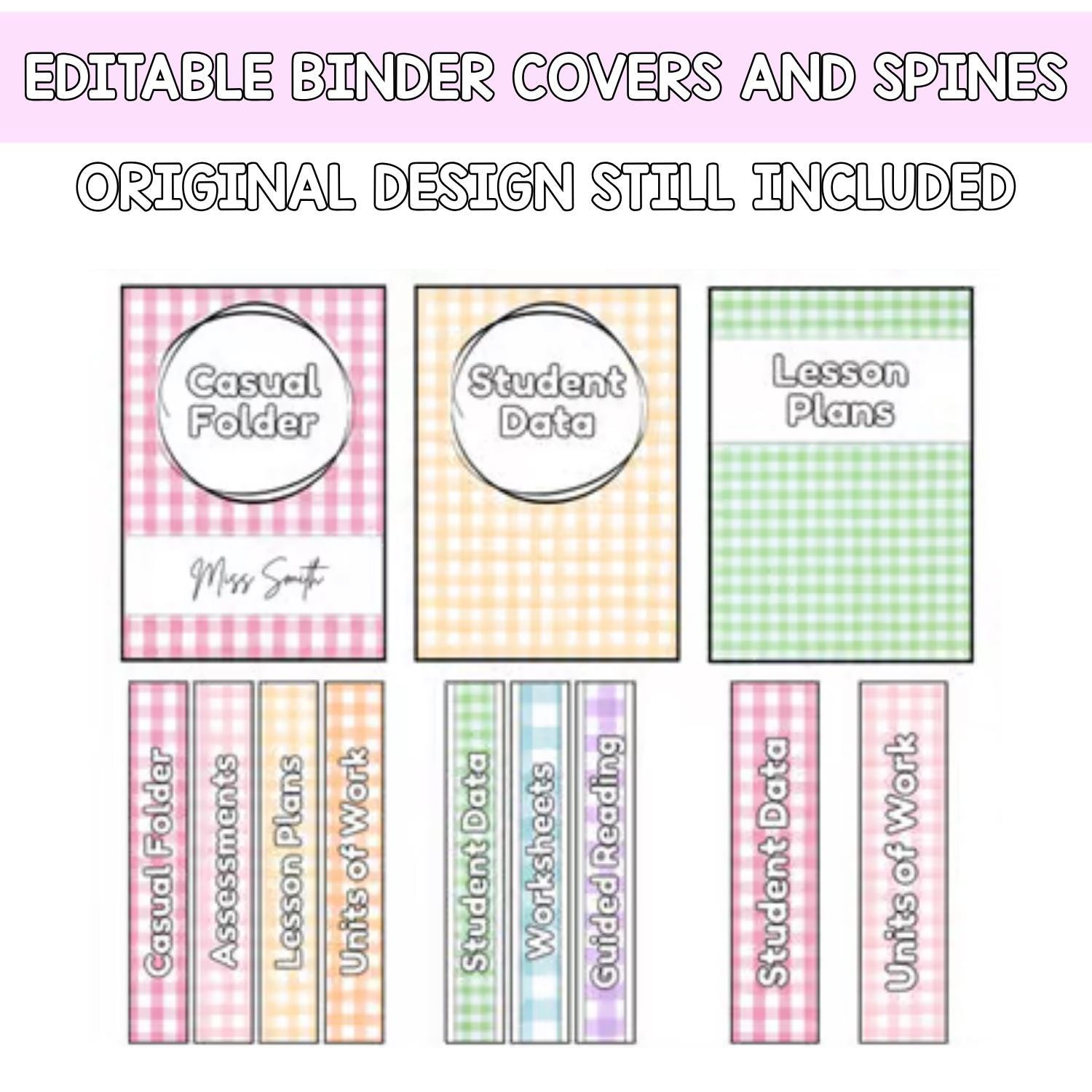 Editable Binder Labels and Spine Labels | Classroom Organisation ...