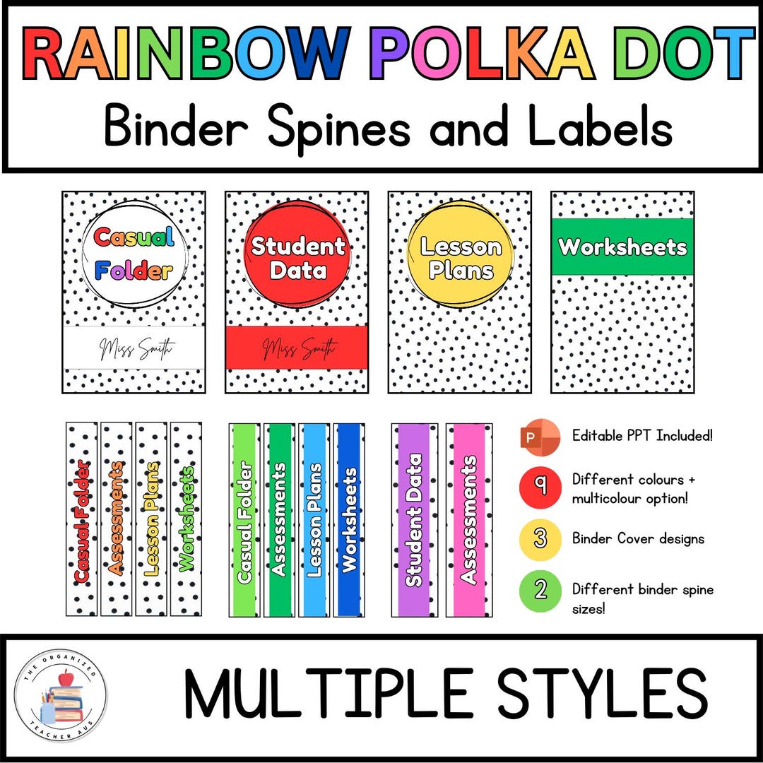 Editable Binder Labels and Spine Labels | Classroom Organisation ...