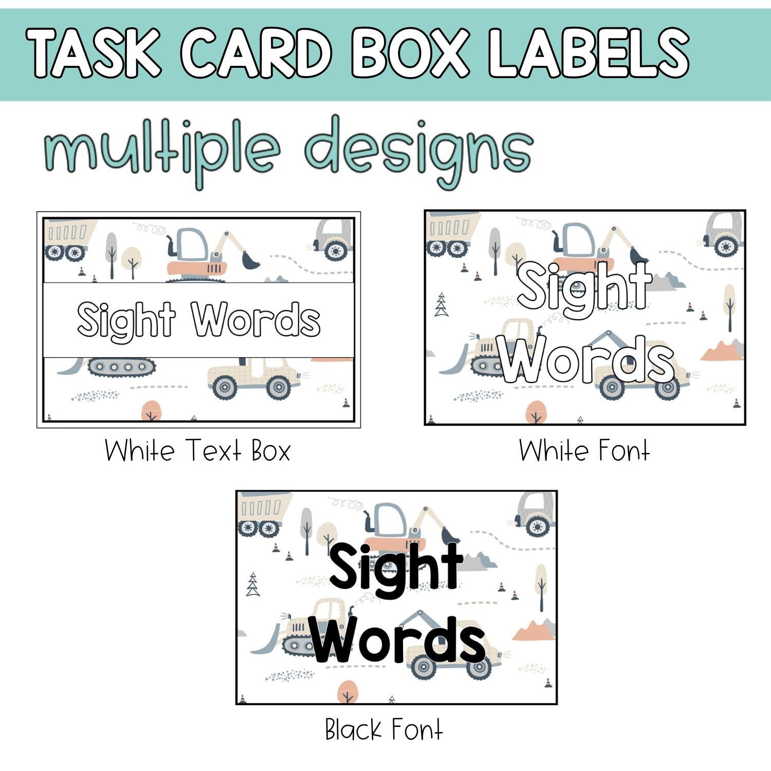 Editable Task Card Box Labels | Kids Art Deco Themed Classroom Decor ...