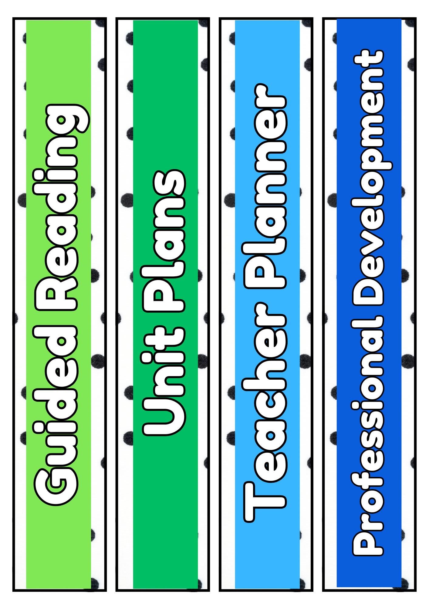 Editable Binder Labels and Spine Labels | Classroom Organisation ...