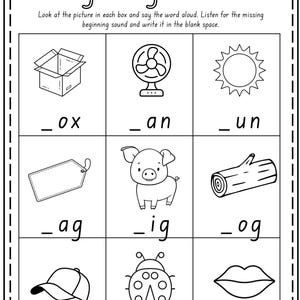 NSW Font | CVC Word | Beginning Sound Sort | Initial Sound Identify ...