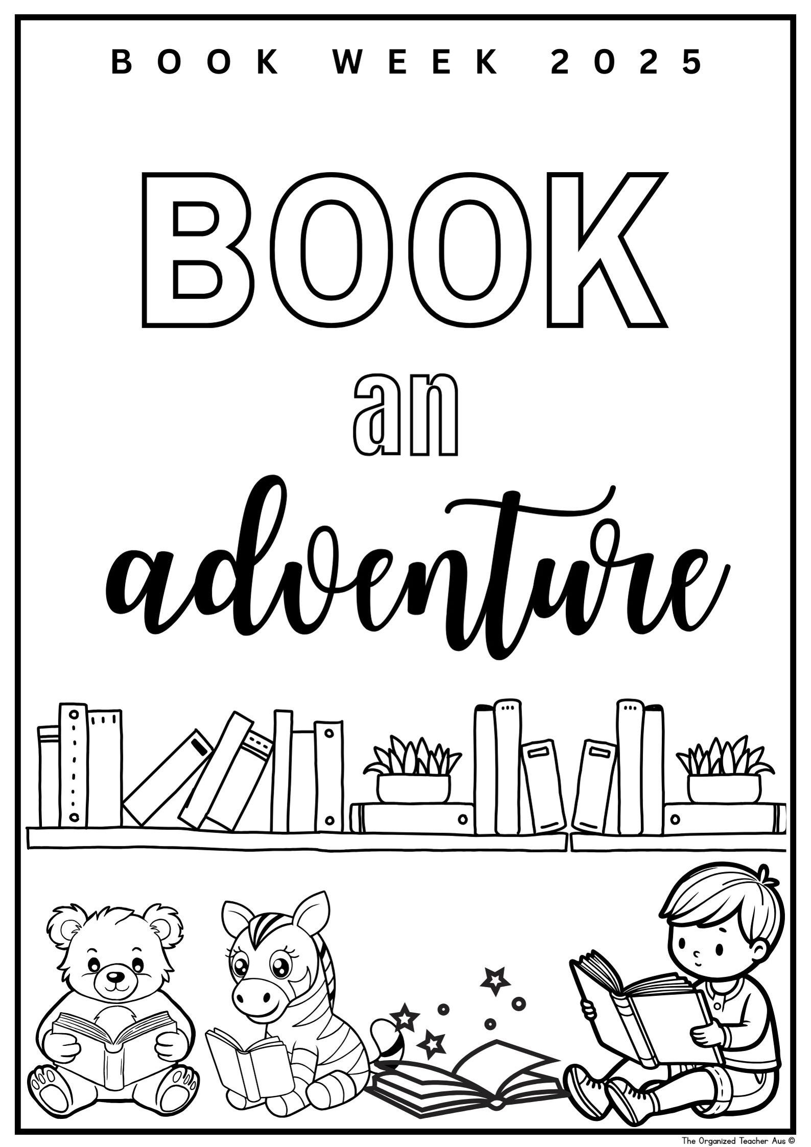 CBCA Book Week 2025 | Book an Adventure | Colouring in Pages - Etsy